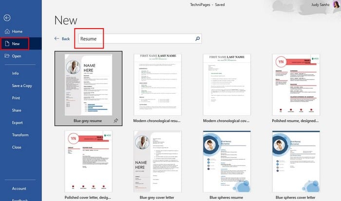 Word: How to Build a Resume Using Templates - Careerinfos.com